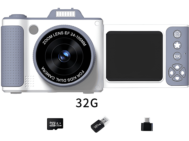 ENBAOXIN 180° Drehbildschirm und 8x Zoom Digitalkamera Hellblau | SATURN