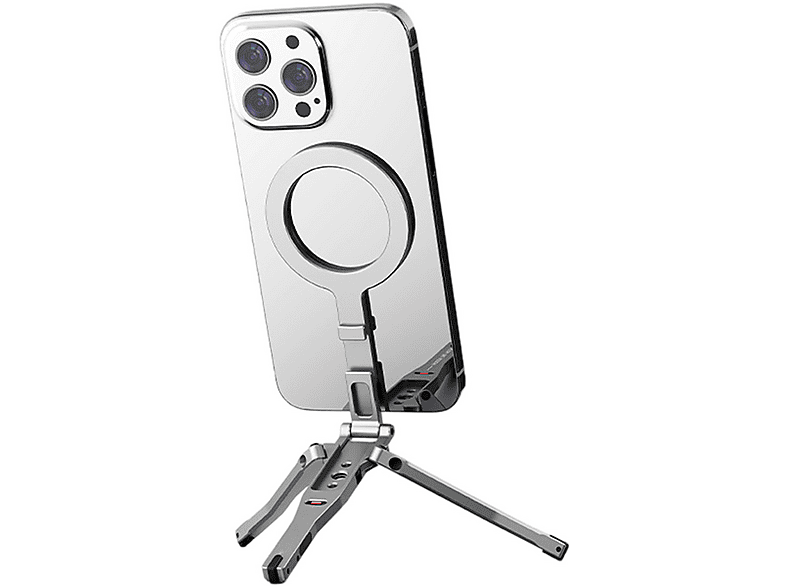 PNUATICM Magnetisch, Stativ, faltbar, leicht Handyhalterung grau | MediaMarkt