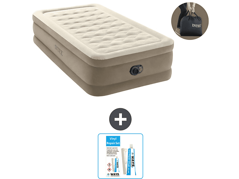 INTEX Ultra Plush | 1 persoons + Accessoire Luchtbed | MediaMarkt