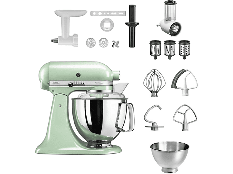 KITCHENAID 5KSM175 Set Küchenmaschine Pistazie (300 Watt) | MediaMarkt