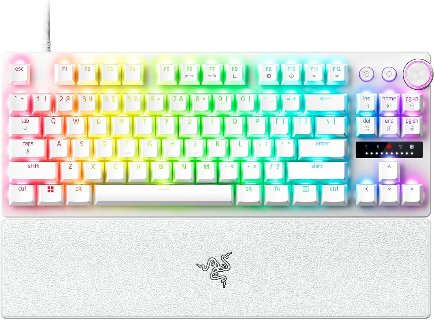 Klawiatura RAZER HUNTSMAN V3 PRO TENKEYLESS WHITE US LAYOUT Biały ...