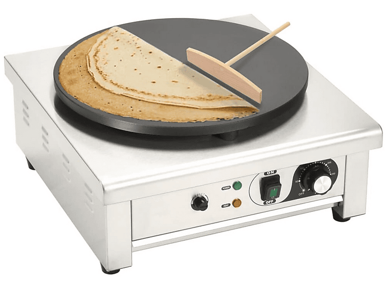 KITTECH 3000 W, Edelstahlgehäuse mit Temperaturregler Crepe-Maker Weiß | SATURN