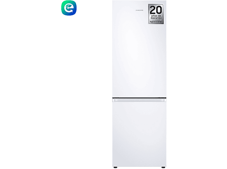 Frigorífico combi | SAMSUNG RB34C600DWW/EF, No Frost, Mono Cooling, Altura 1853 mm, Capacidad ...