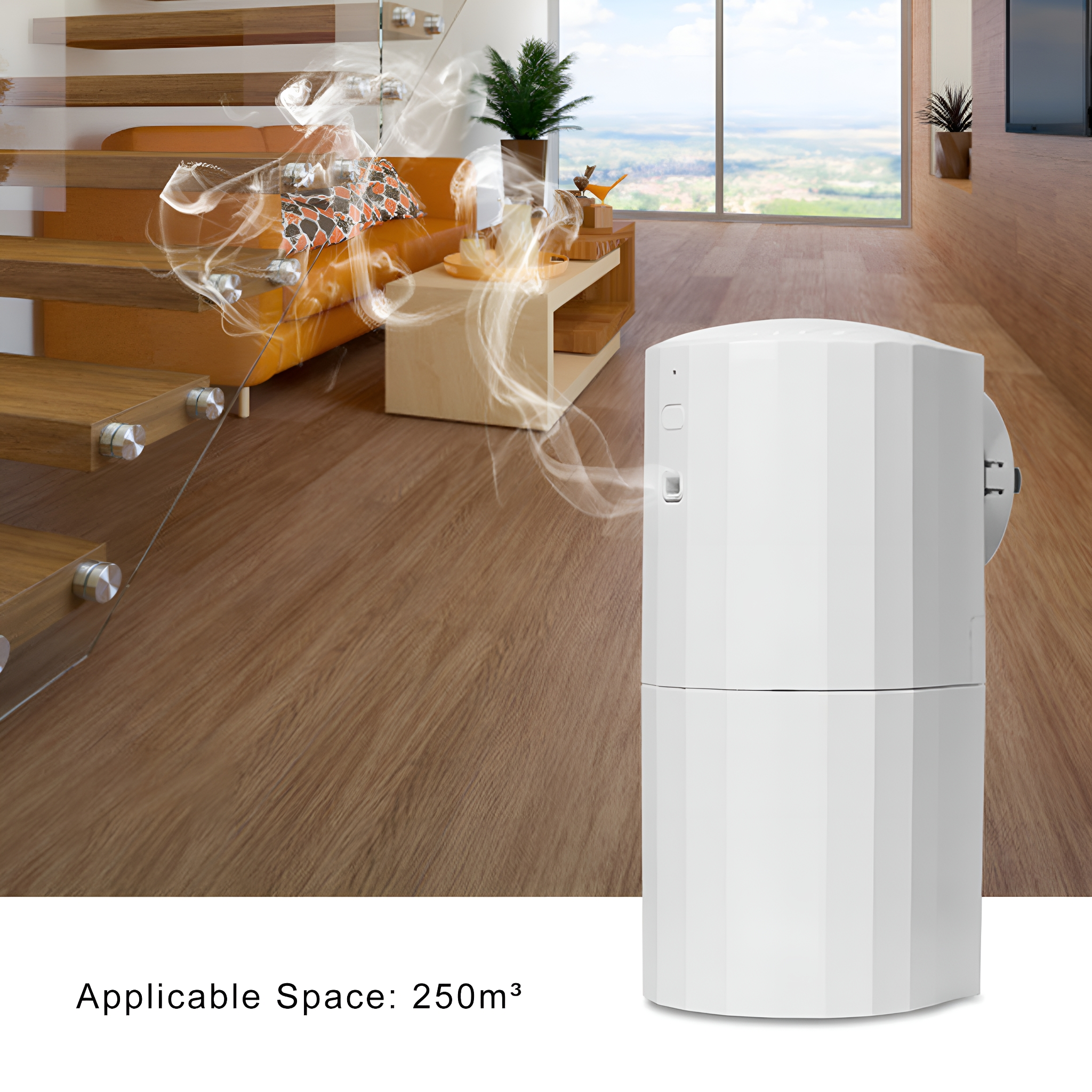 HIYORI 130 ml Leise Steuerung per App Humidifier Weiß (Raumgröße: 250 ...