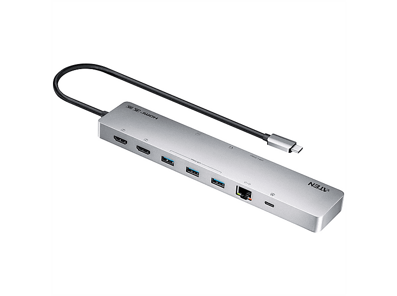 ATEN UH3240 USB-C Dock 4K Dual Display met Power Passthrough USB ...