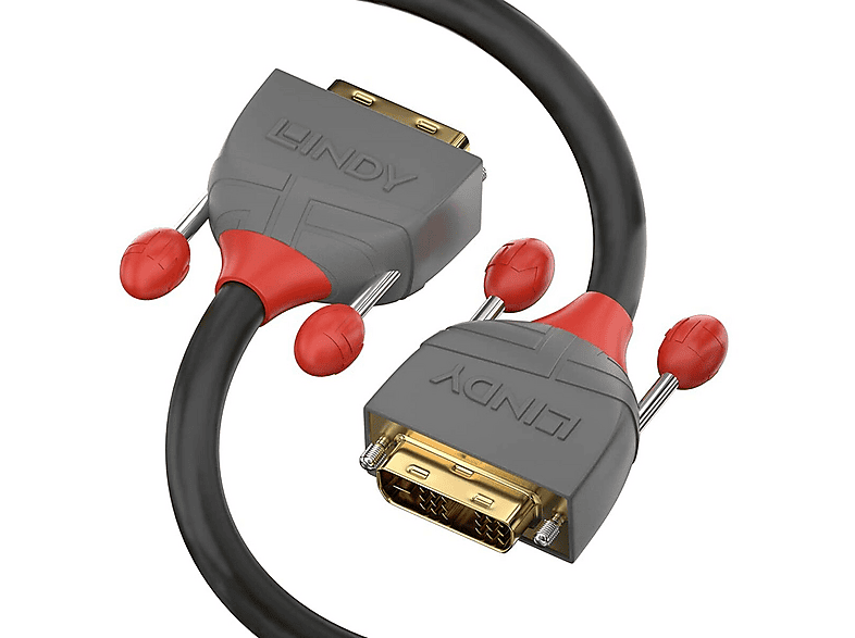 LINDY Lindy 36240 Lindy DVI-D Single Link Kabel Anthra Line 10m DVI ...