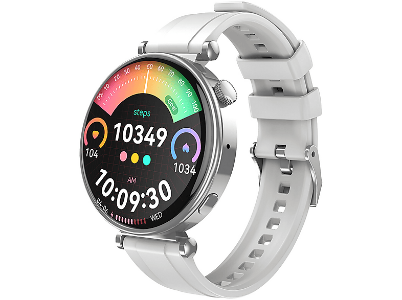 Smartwatch | XO GT4 Mini Argent, Silicona, Plateado | MediaMarkt