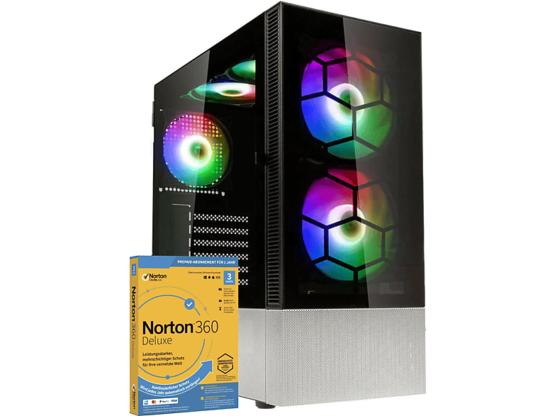 CYBERNERDS | P4 | Pro Gaming |, Gaming PC mit AMD Ryzen™ 5 5500 Prozessor, 16 GB RAM, 1000 GB ...