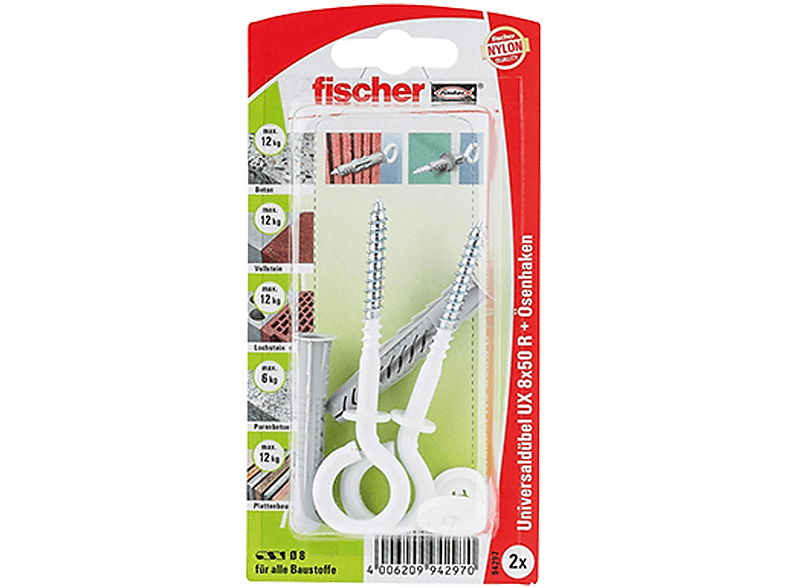 FISCHER 94297 Schraubanker & Dübel, Grau, Weiß | MediaMarkt
