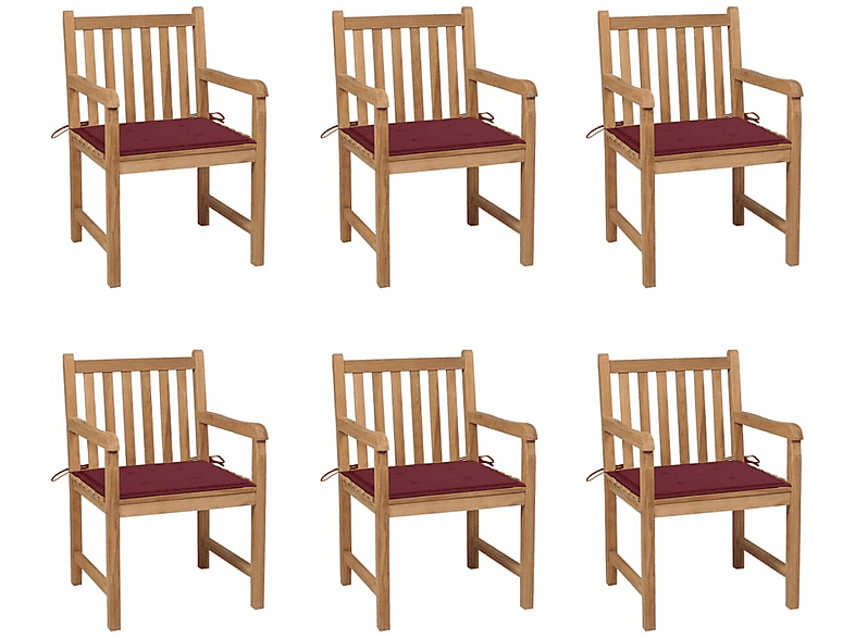 VIDAXL 3073040 Gartenstuhl, Weinrot | MediaMarkt