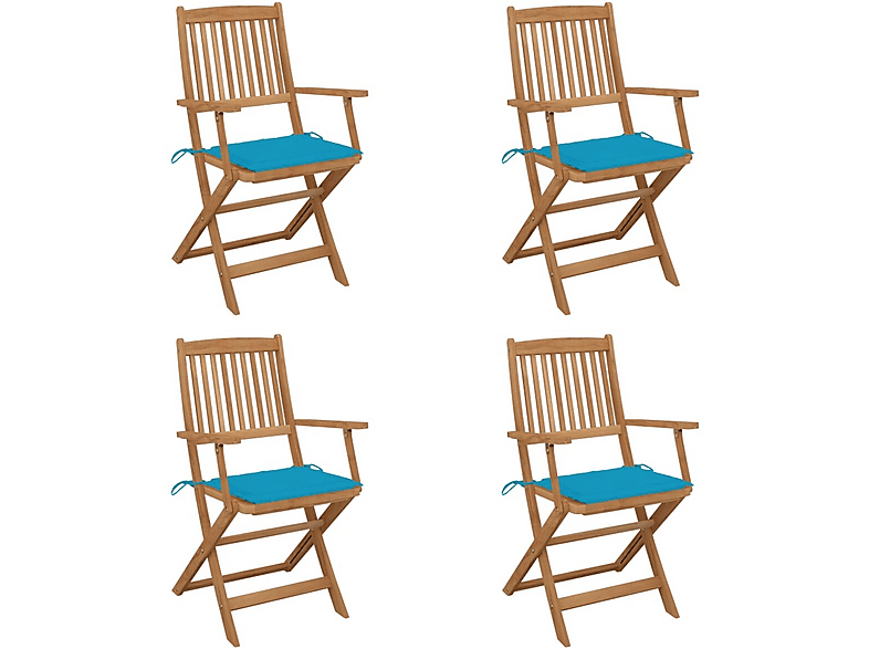 VIDAXL 3064621 Gartenstuhl, Blau | MediaMarkt