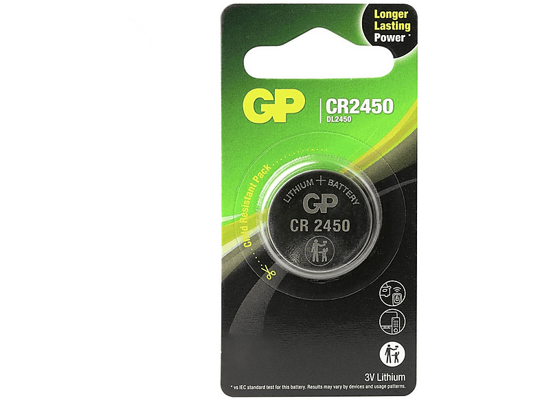 GP Lithium Cell CR2450 Huishoudelijke batterijen | MediaMarkt