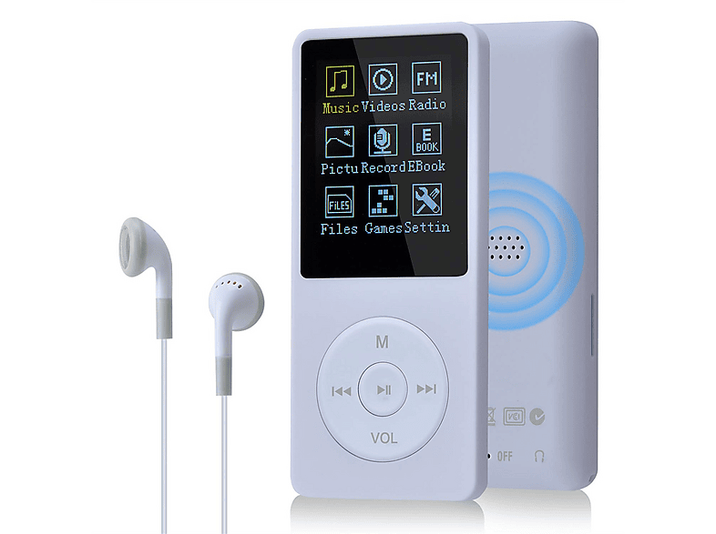 QTTVBTNA Lossless Sound HiFi MP3-Player (8 GB, Weiß) | SATURN