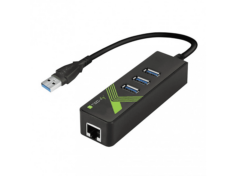HUB USB TECHLY IDATA USB-ETGIGA-3U2 | MediaWorld.it