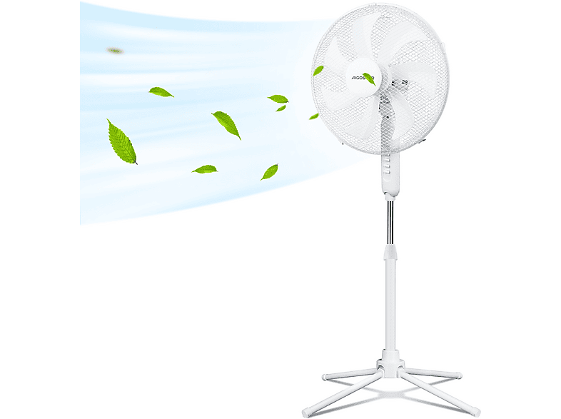 AIGOSTAR Erika Standventilator Weiß (50 Watt) | MediaMarkt