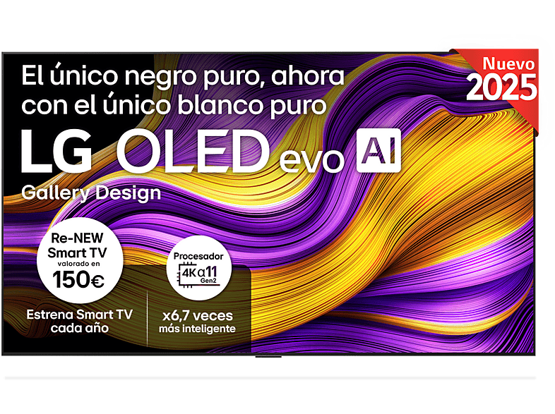 LG OLED evo AI G5 OLED77G54LW Fernseher (Flat, 77 Zoll / 195,6 cm, UHD ...