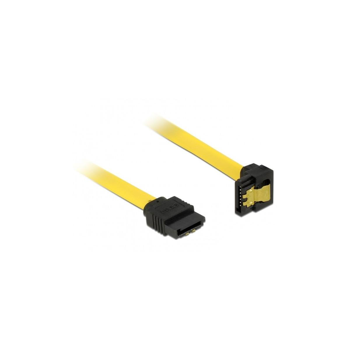 Cable SATA | DELOCK 0.3m SATA M/M, Amarillo | MediaMarkt