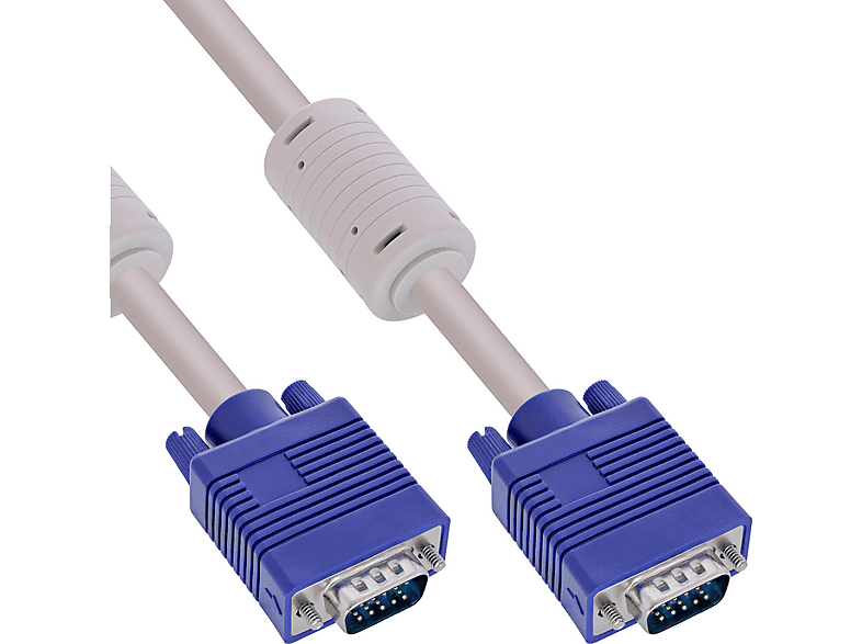 INLINE InLine® S-VGA Kabel, 15pol HD Stecker / Stecker, beige, 0,3m ...