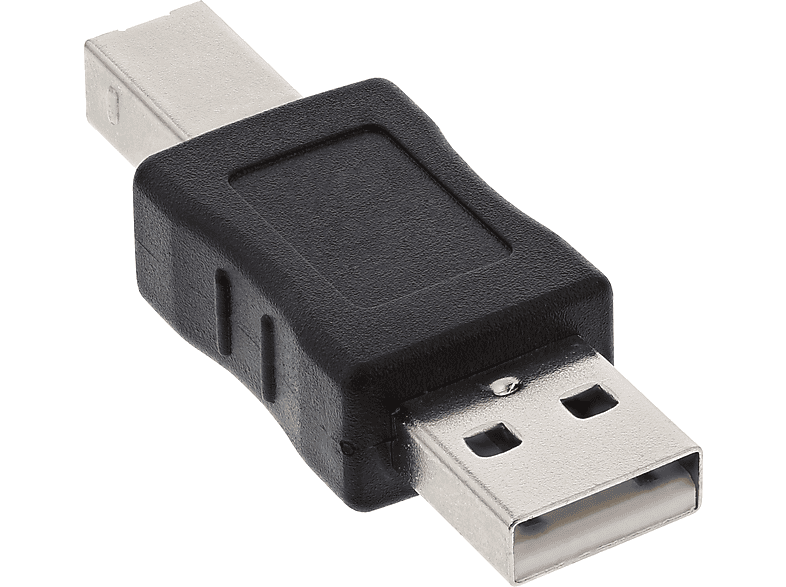 INLINE InLine® USB 2.0 Adapter, Stecker A auf B Adapter / Konverter USB ...