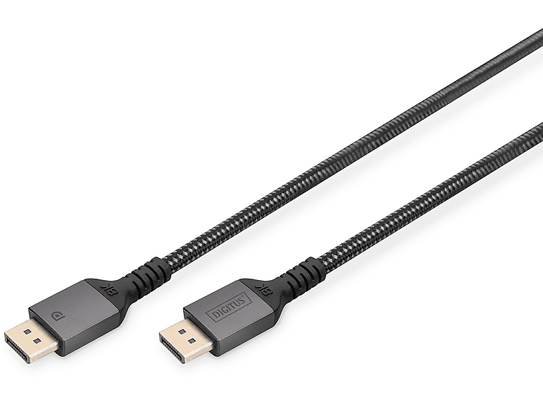 DIGITUS DIGITUS DisplayPort Anschlusskabel 2m Aluminium 8K schwarz ...