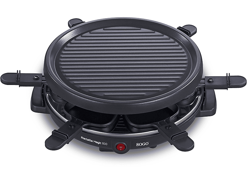 Raclette | SOGO BAR-SS-10367, 800 W, 6 pc(s), Negro | MediaMarkt