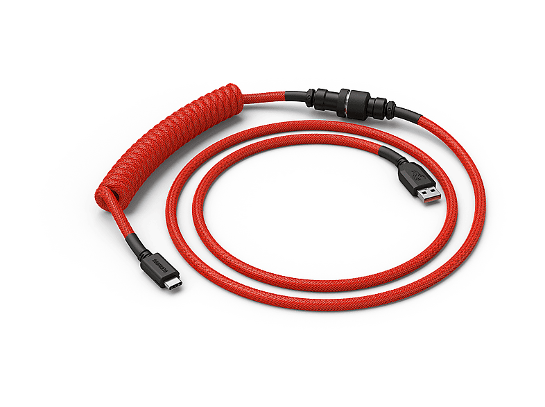 GLORIOUS PC GAMING RACE Coiled Tastatur-/Mauskabel, Rot | MediaMarkt