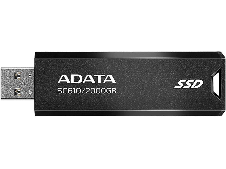 Memoria USB 2000 GB | SC610 ADATA, Negro | MediaMarkt