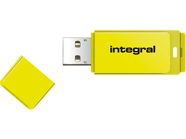 PEN DRIVE INTEGRAL 128GB USB2.0 DRIVE NEON YELLOW | MediaWorld.it