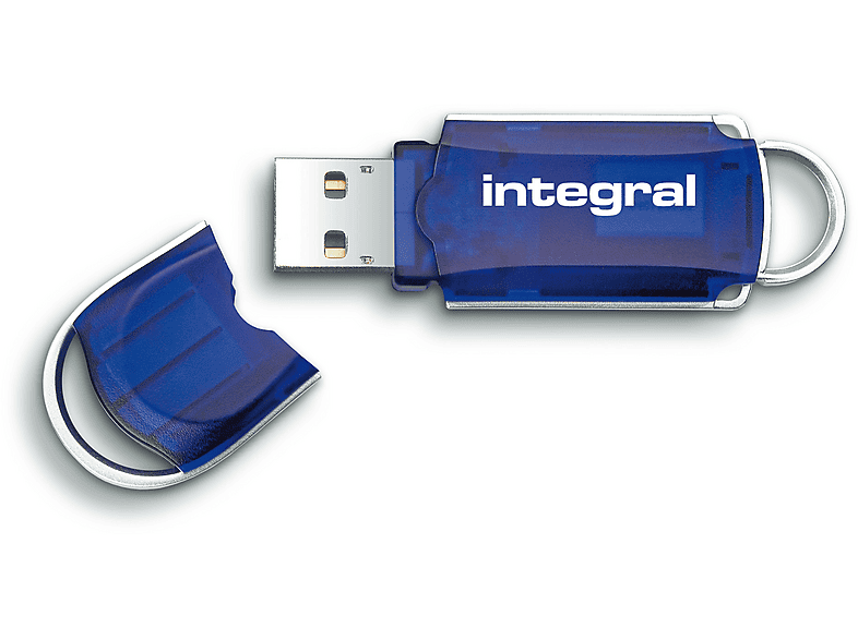 PEN DRIVE INTEGRAL 128GB USB2.0 DRIVE COURIER BLUE TWIN PACK ...