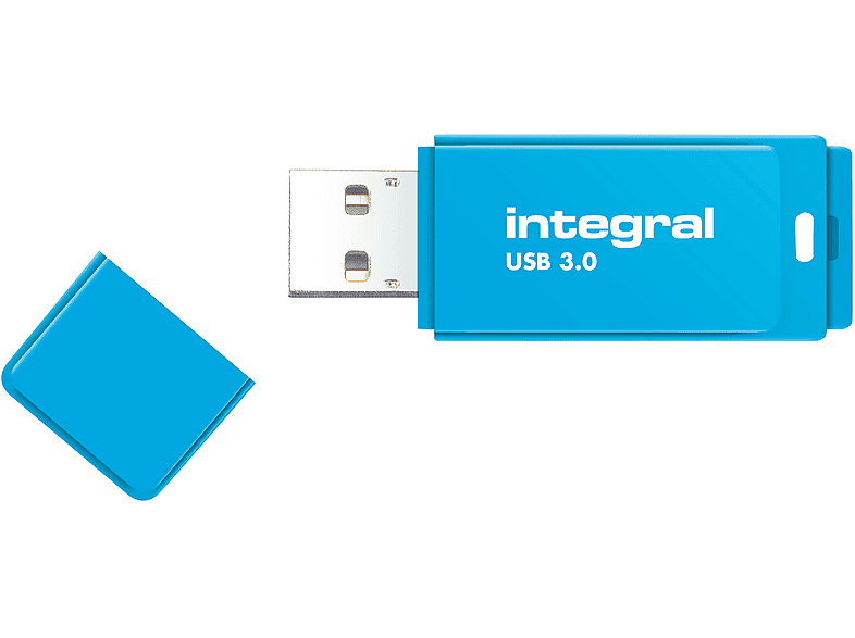 INTEGRAL 128GB USB3.0 DRIVE NEON BLUE UP TO R-120 W-30 MBS INTEGRAL USB ...