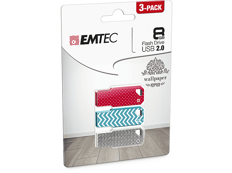 EMTEC M750 Wallpaper USB-Stick (Mehrfarbig, 8 GB) | MediaMarkt