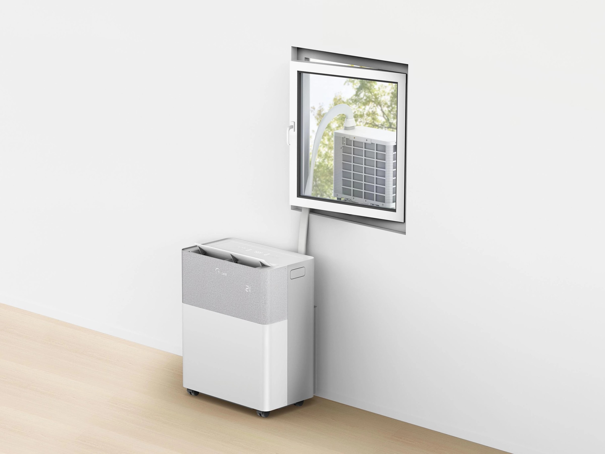 MIDEA PortaSplit Mobiele Split Airco – Koelen & Verwarmen – met Wifi ...