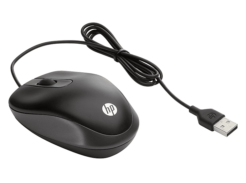 Ratón con cable | HP G1K28ET#ABB, USB Typ-A, 1000 ppp, Negro | MediaMarkt
