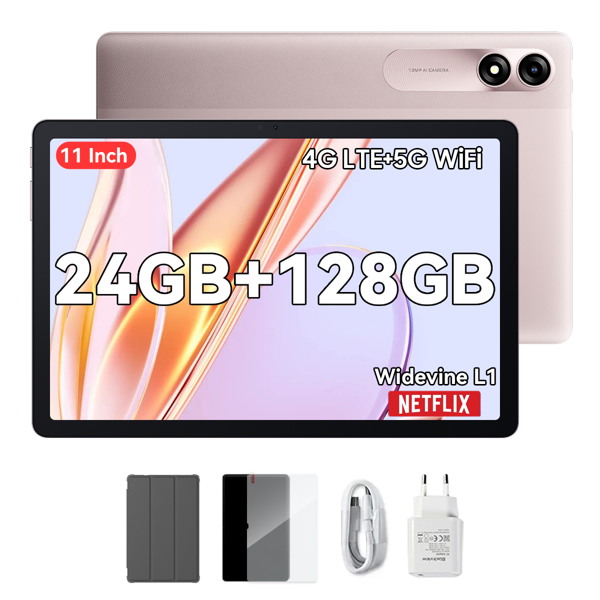 Tablet BLACKVIEW Tab 90, 128 GB, 10,9 ", Rosa | MediaWorld.it