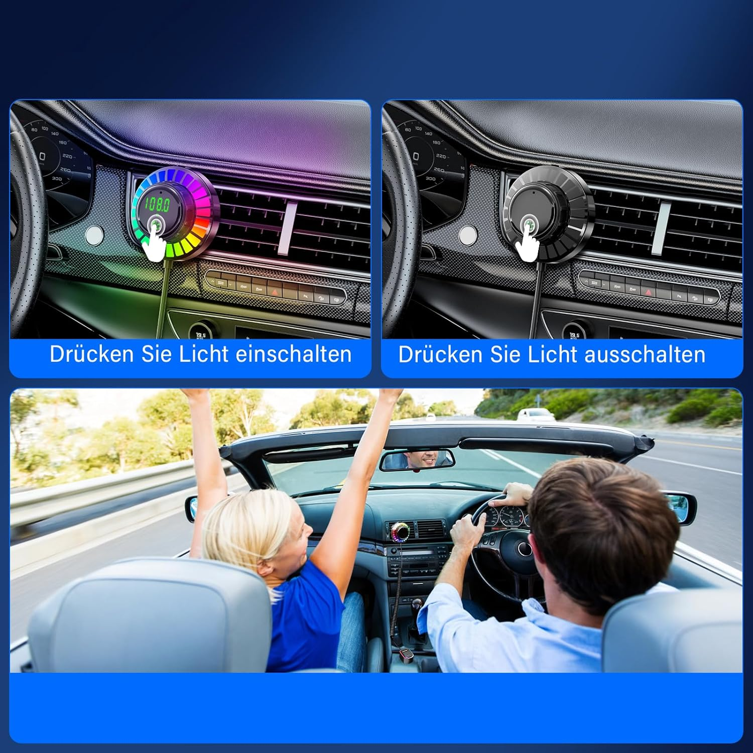 YIQIFA Bluetooth 5.3 Autoadapter Bluetooth FM Transmitter | SATURN