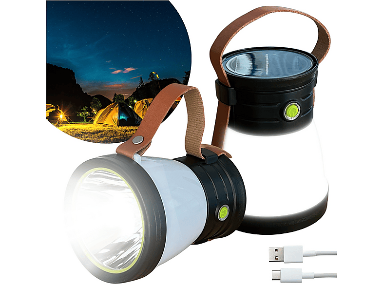 BLIXTAR Solar-Taschenlampe 3W1 Camping Licht, Powerbank Campinglicht ...