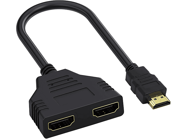 MARKETHAVEN 1080P HDMI Splitter Adapter, 2 Monitore Erweitern, USB Hub ...