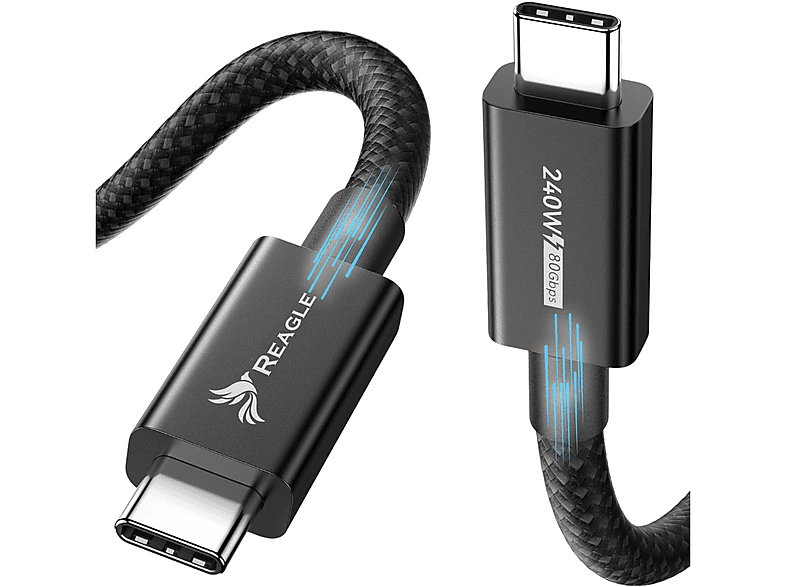 Cable USB-C | REAGLE THUNDERBOLT 5 USB-C PD 240W 16K 80 Gbps USB4 cable ...