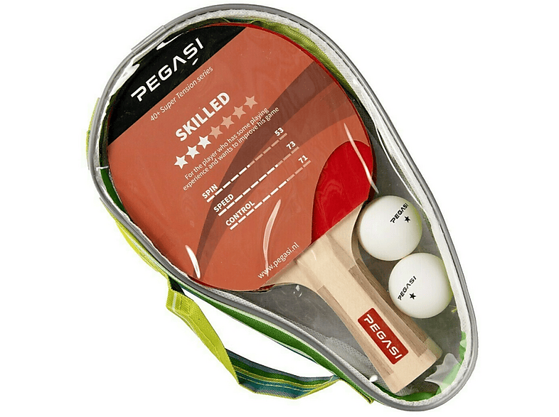 PEGASI Set 3 ster Skilled Tafeltennisbatje Rood | MediaMarkt