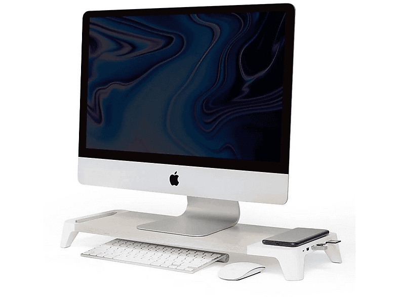 SERENA GROUP POUT-02001W Tischhalterung, Weiß | MediaMarkt