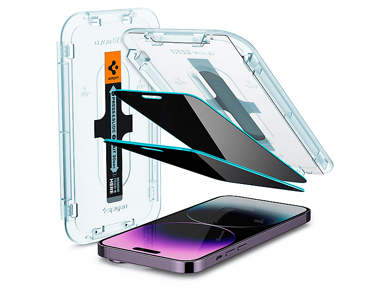 SPIGEN EZ FIT GLAS.tR Folie i szkła ochronne voor Apple Transparant ...