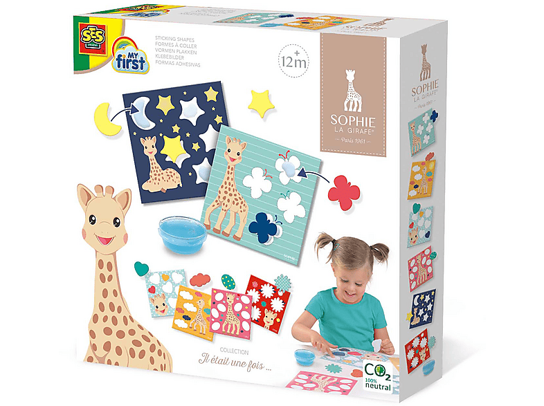 SES CREATIVE Sophie la girafe | Formen kleben Spiel- & Bastelset ...