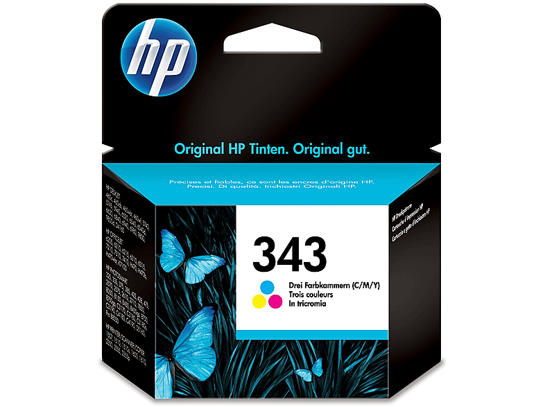 Cartucho de tinta | HP 343 Tri-color Original Ink Cartridge | MediaMarkt