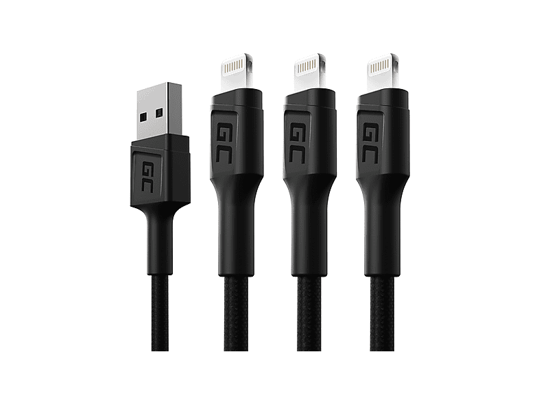 Cables de conectores Lightning | GREEN CELL KABGCSET05 | MediaMarkt