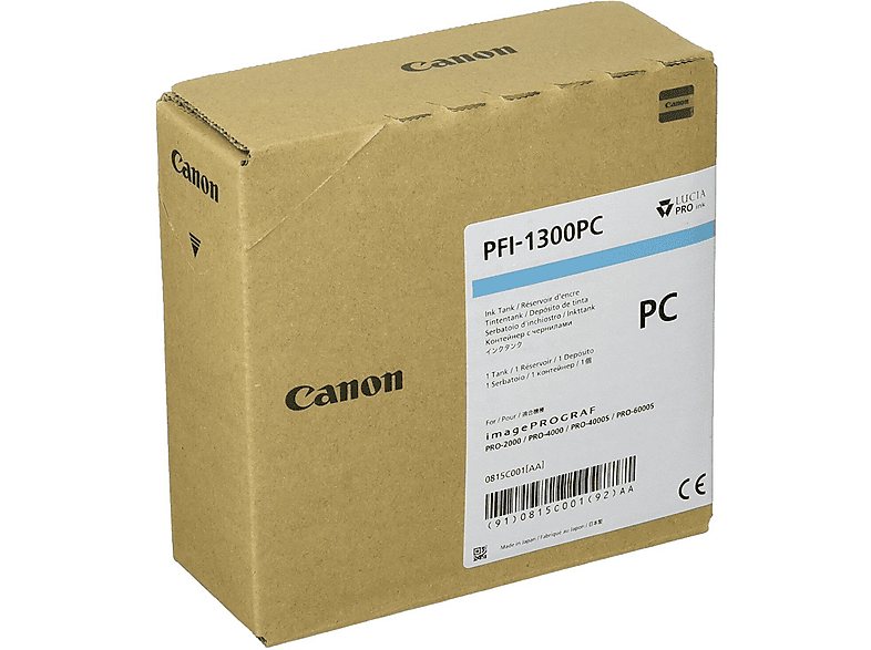 CANON PFI-1300PC | Licht Cyaan Licht Cyaan | MediaMarkt
