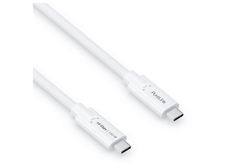 Cable USB | PURE IS2510-015, USB 3.1, USB-C, USB-C, Blanco | MediaMarkt
