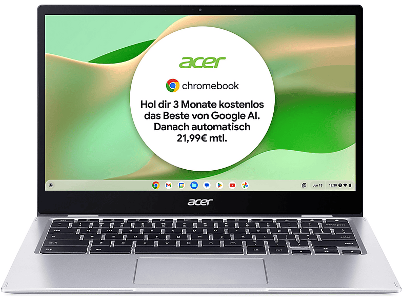 ACER SPIN CP513-1H-S6H0 7C/SC7180/4GB+64GB, Chromebook, mit 13,3 Zoll ...