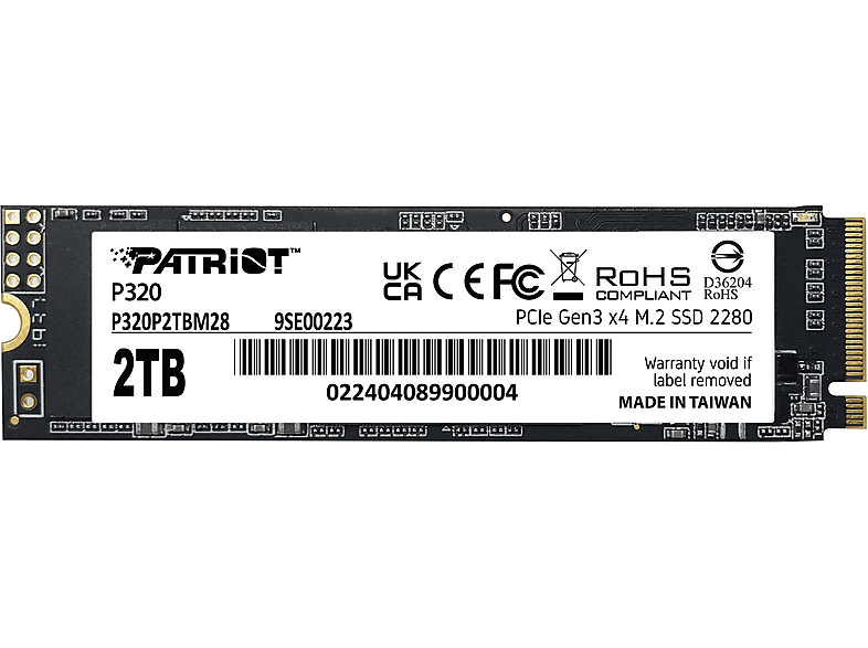 PATRIOT MEMORY Memory P320, 2 TB, M.2, 2 TB, SSD, intern | MediaMarkt
