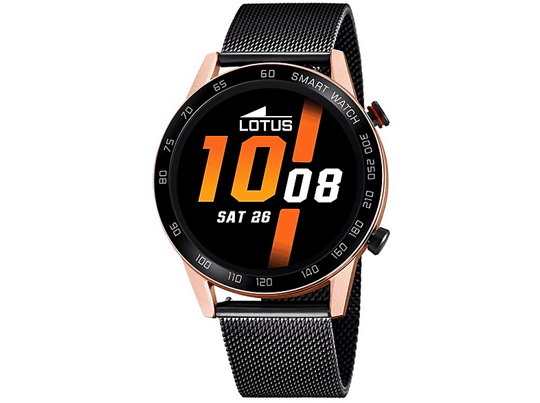 Smartwatch | LOTUS Smartime, Talla única, Zinc, Negro, Oro rosado ...