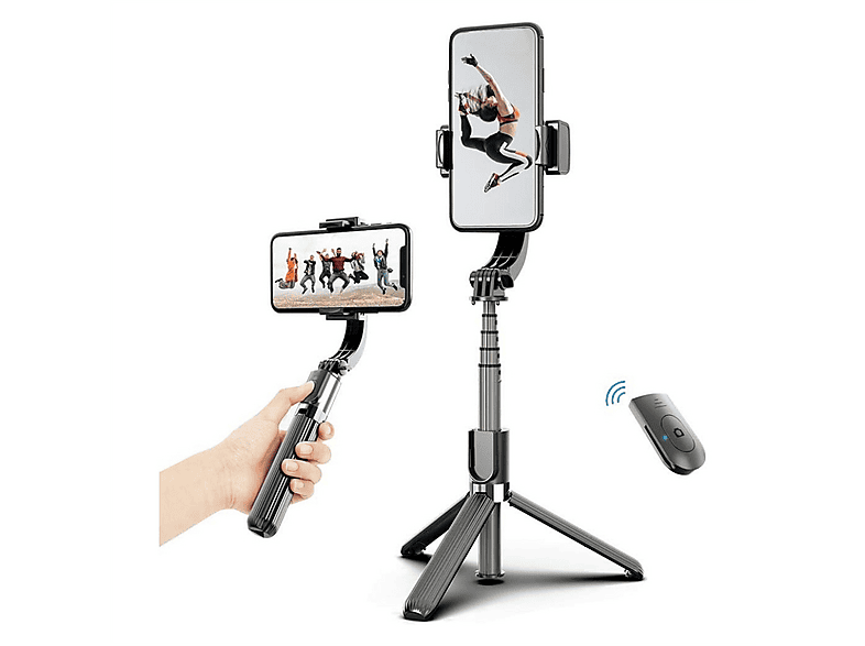 PNUATICM Drei-in-eins, stabile, intelligente Rotation Selfie-Stick ...